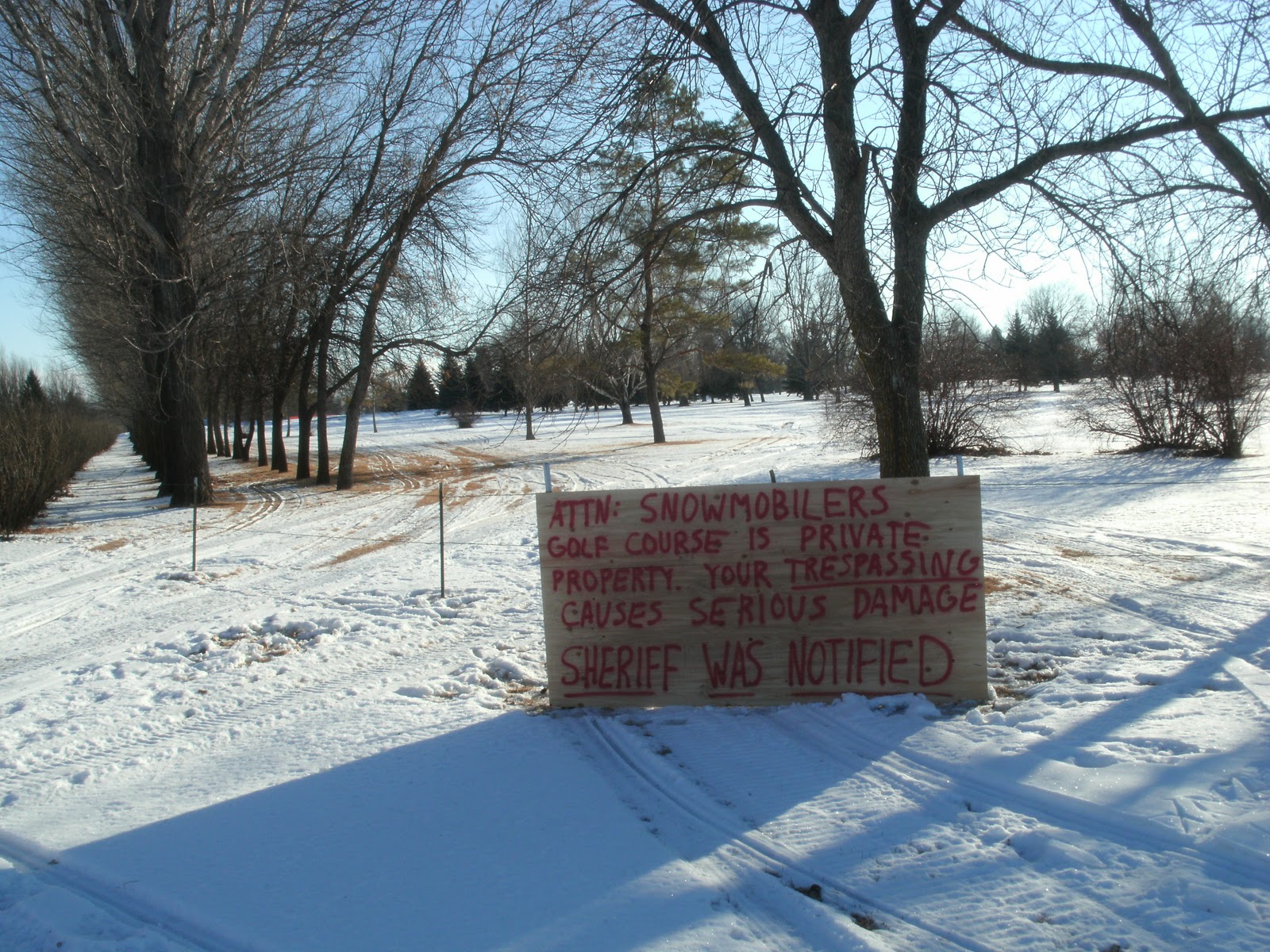 GFCC: Snowmobile Damage