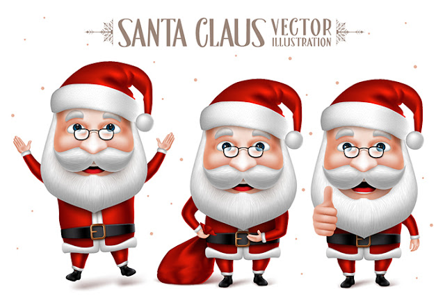 Блог Колибри: Realistic christmas santa cartoon vector