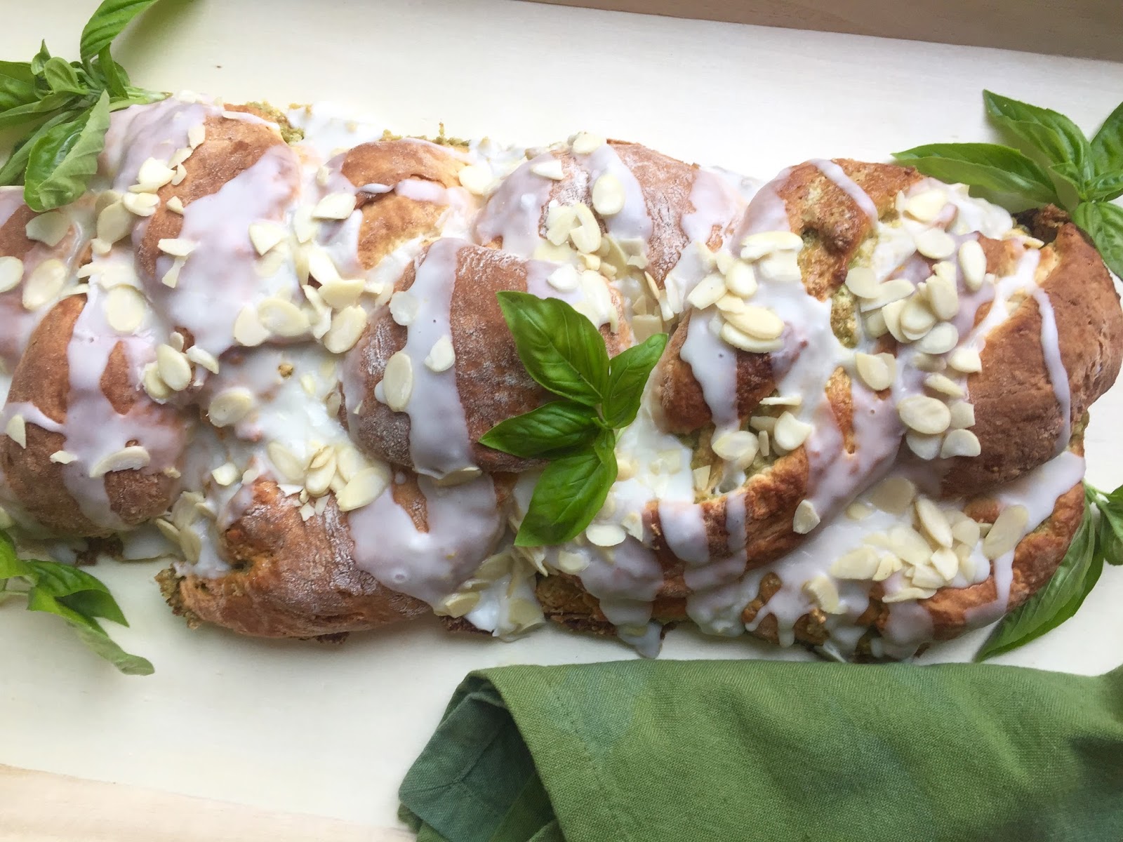 Basil Marzipan Sweet Braid Bread – Diary of a Mad Hausfrau