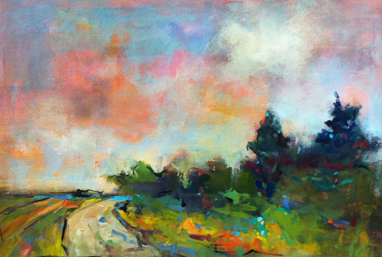 PAGE RAILSBACK PAINTINGS: DREAM LANDSCAPE
