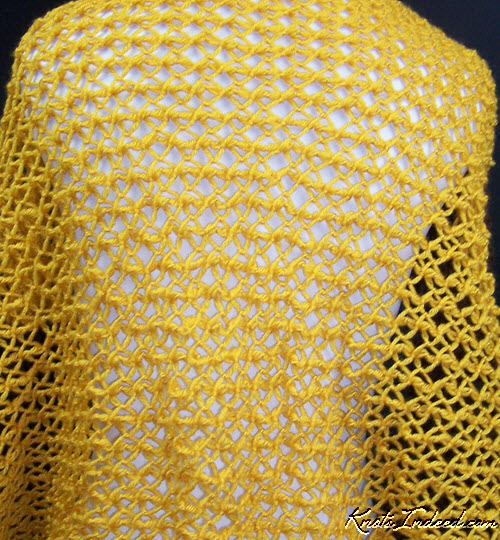 Knots Indeed: Ivy Stitch - Rectangular Shawl