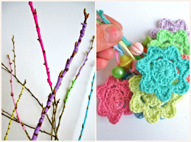 My Rose Valley: Easter twig yarn love