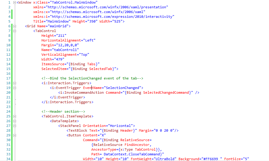 Haritha's WPF Blog: WPF TabControl with close button - MVVM Haritha's WPF Blog: WPF TabControl with close button - MVVM