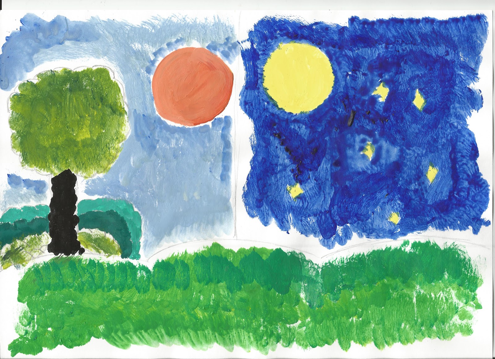 las láminas: COLORES EN LA NATURALEZA 1ºB