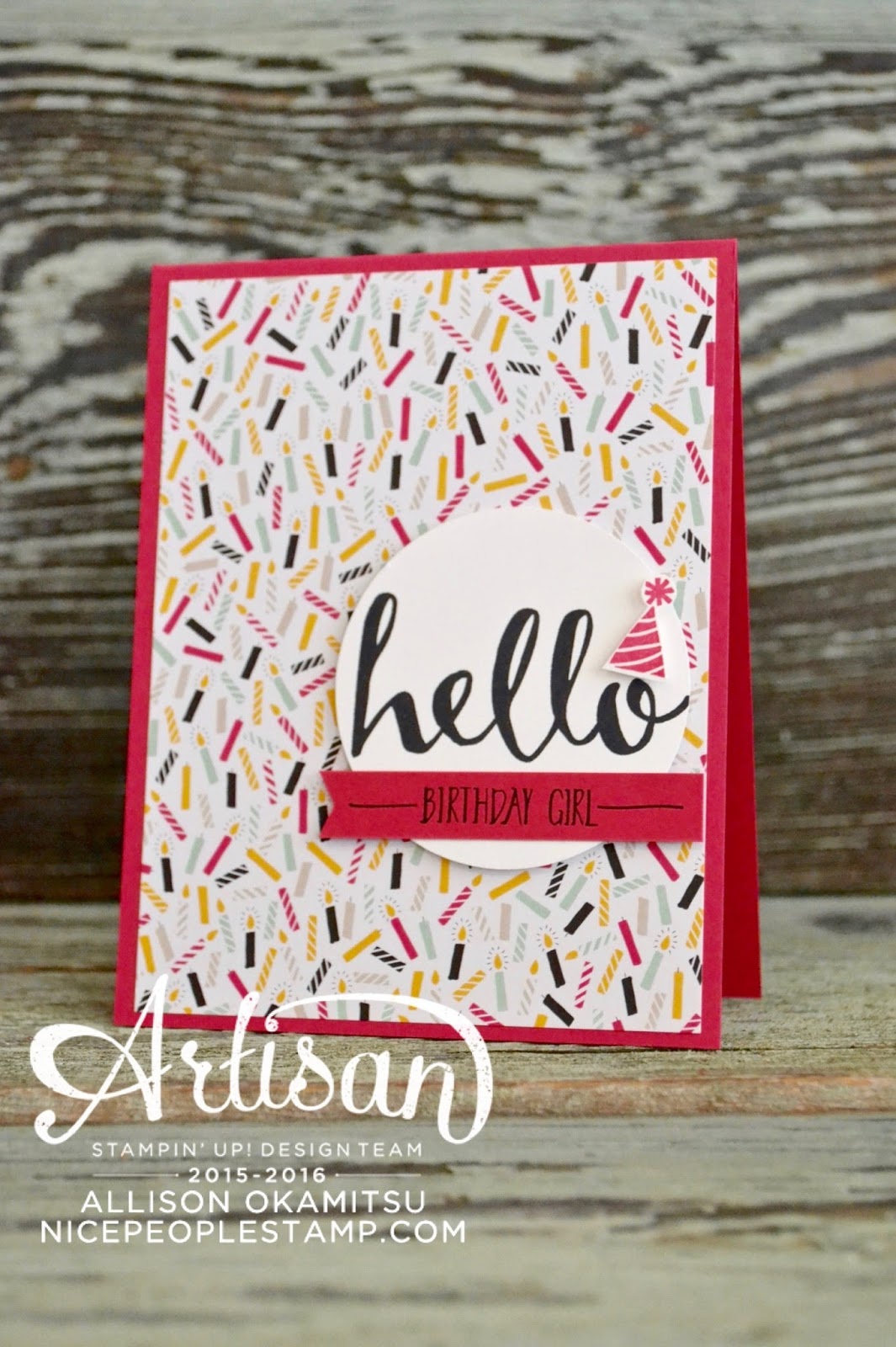 Hello Birthday Card - Nice People STAMP!