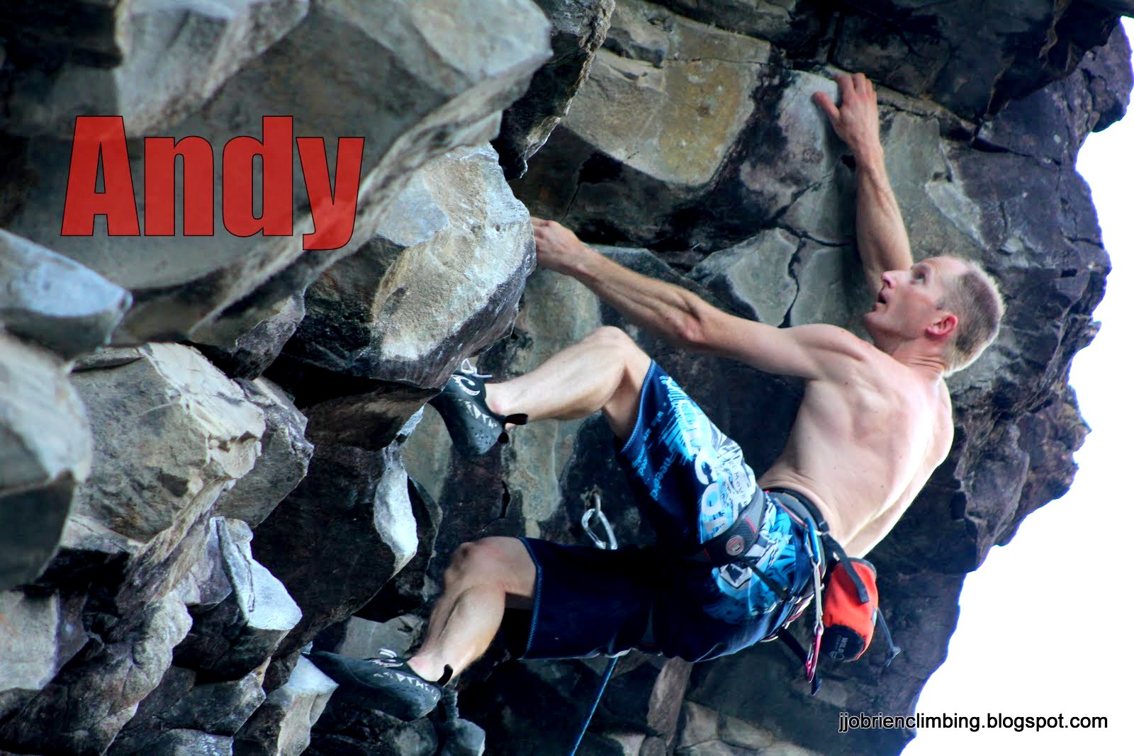 Expedition Equipment: Andy Richardson at Coolum Cave QLD.
