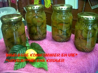 LEKKER RESEPTE VIR DIE JONGERGESLAG: KOMKOMMER EN UIE INGEMAAK