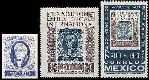 Cabezas de Aguila: La imagen de Hidalgo en los timbres postales.