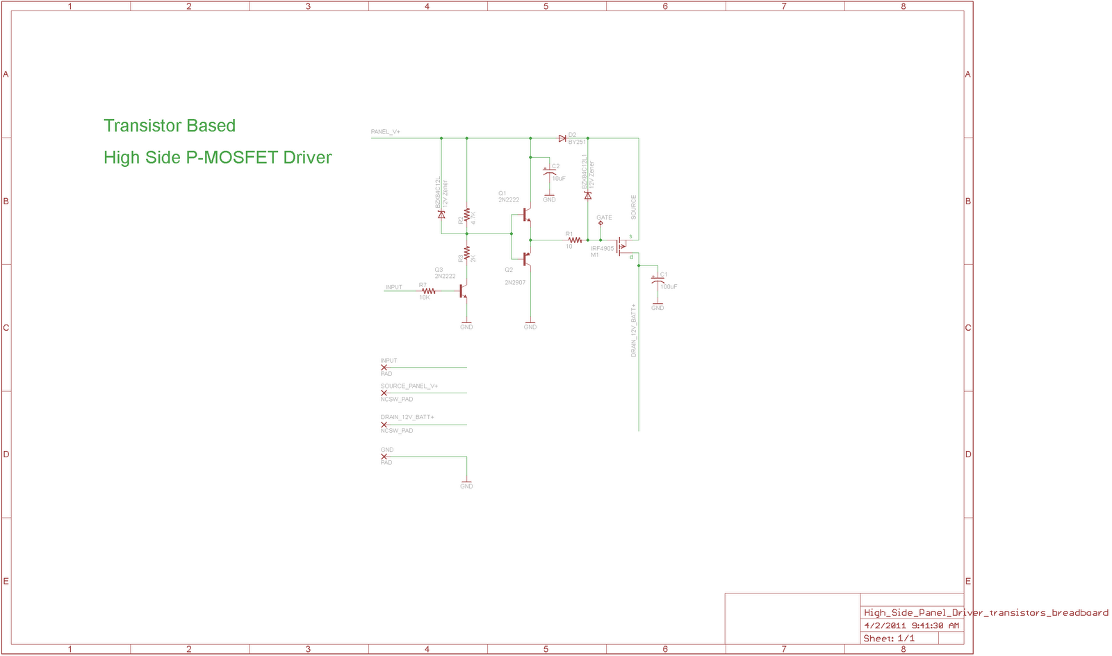Low cost backyard solar energy: High side MOSFET driver part II