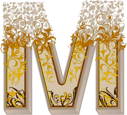 ® Imágenes y Gifs Animados ®: IMÁGENES DE LETRAS DORADAS PARA IMPRIMIR