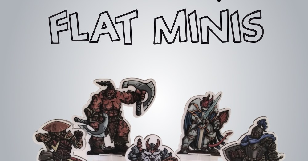 Wargame News and Terrain: Flat Minis: New Second Wave of 2D Roleplaying ...