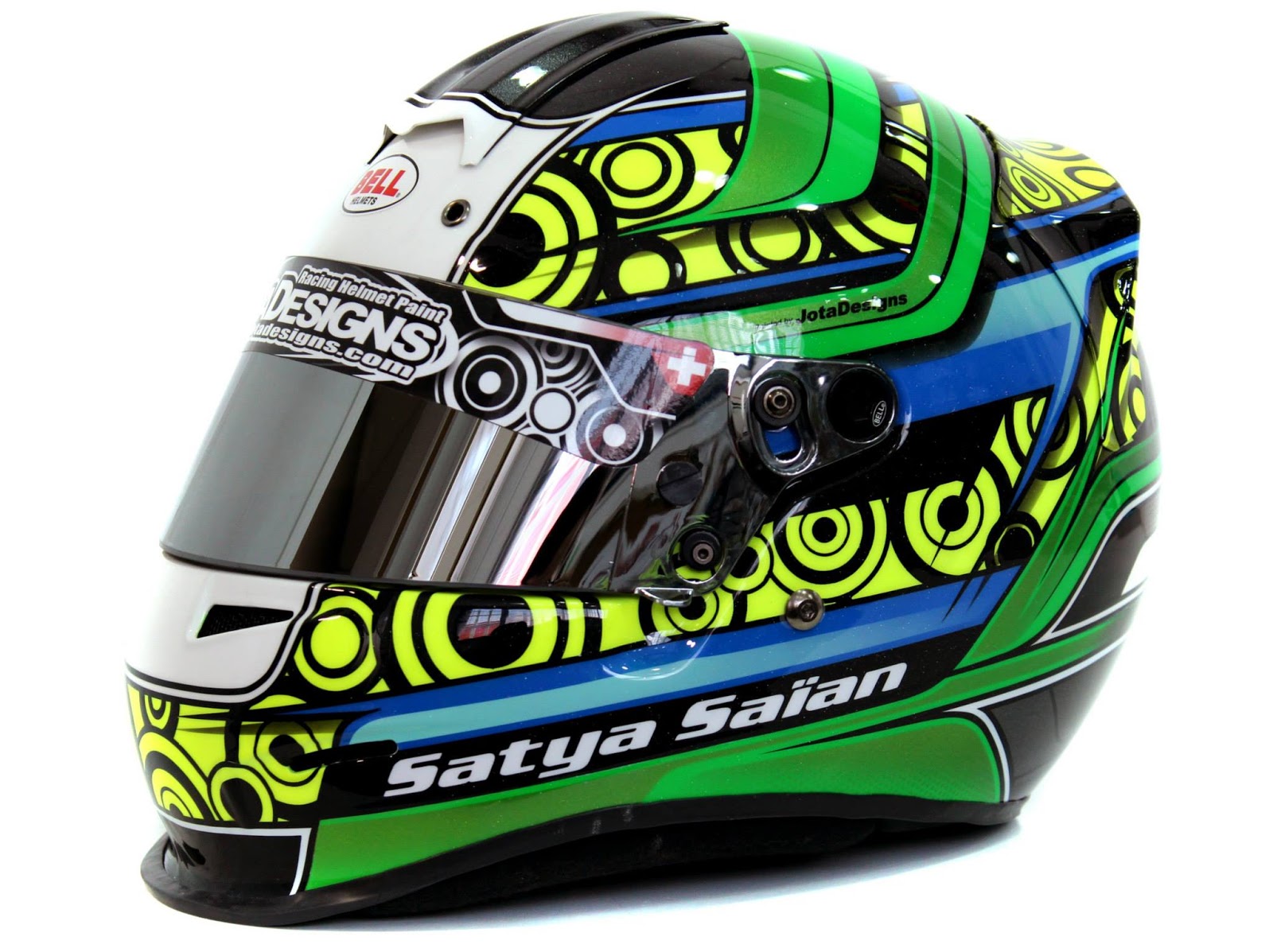 Racing Helmets Garage: Bell KC3 S.Saïan 2015 by Jota Designs Aerografia