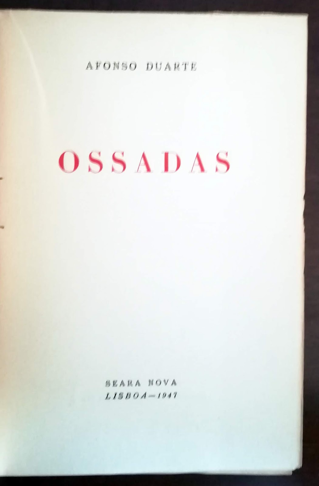 OSSADAS - Afonso Duarte