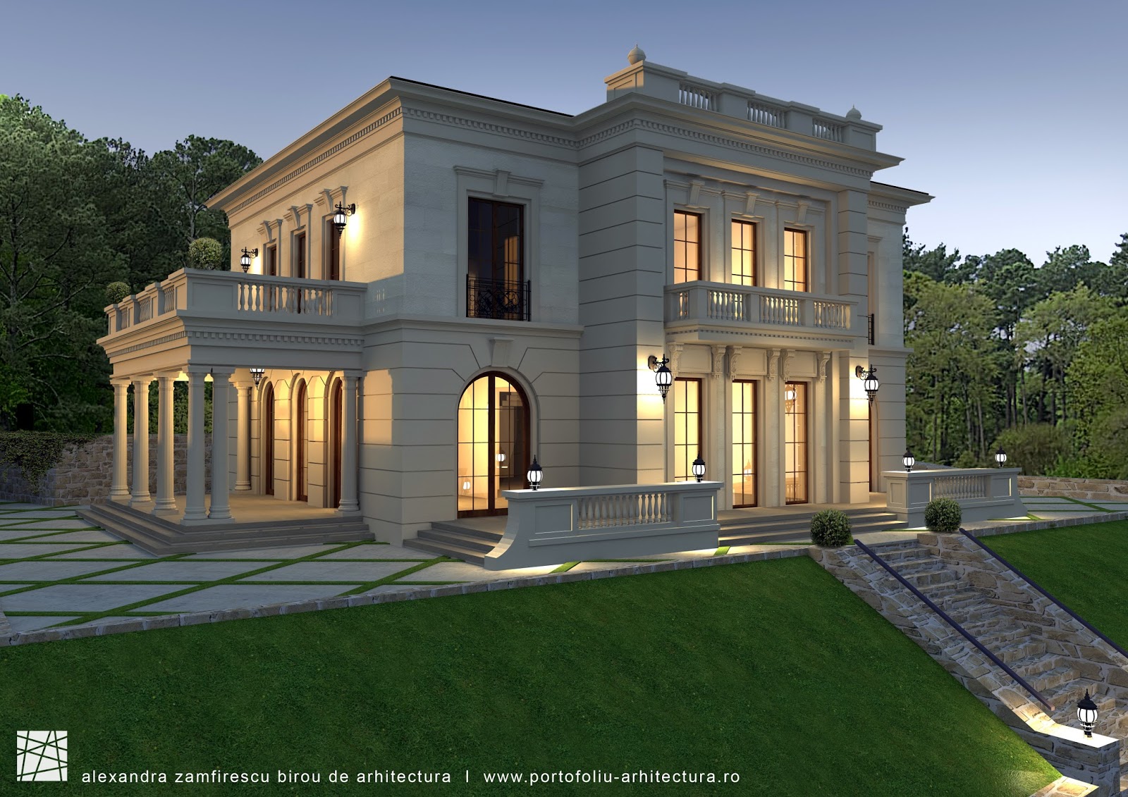 ARHITECTURA & DESIGN www.azstudio.ro +40 (0)745 062 652 : PROIECT VILA STIL CLASIC - CALIMANESTI ...