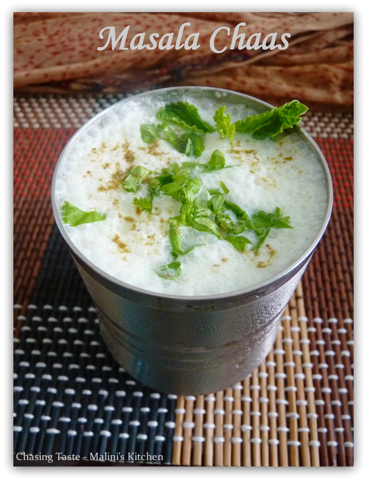 Chasing Taste: Masala Chaas Recipe - Flavored Buttermilk