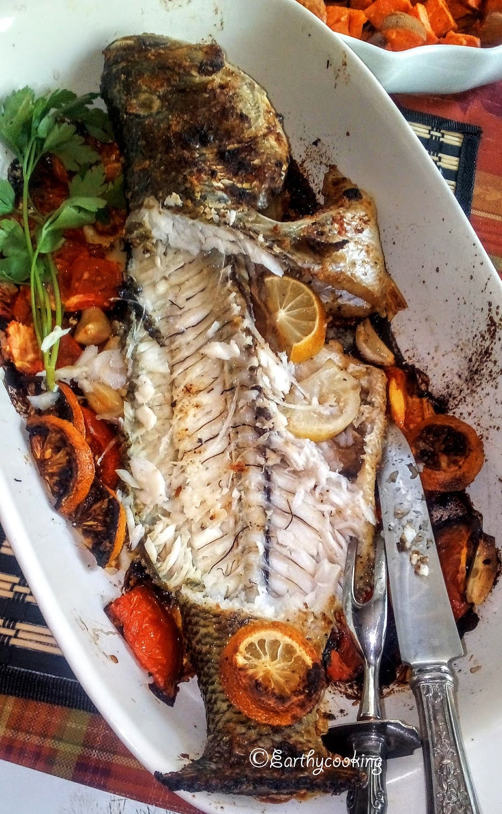 Earthycooking : Whole Roasted Largemouth Bass