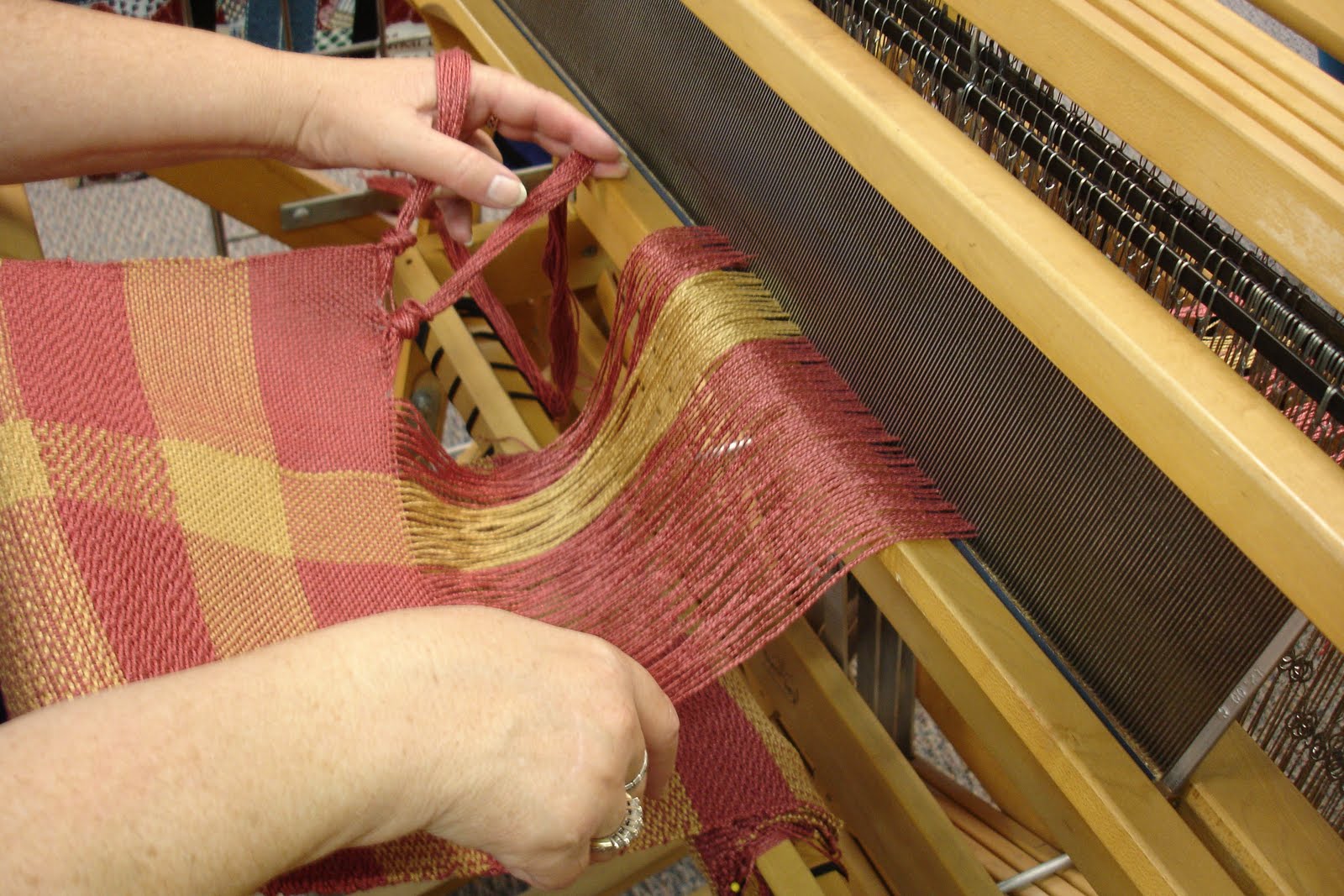 One Planet Yarn and Fiber: Learning to Weave on a Four Harness Loom ...