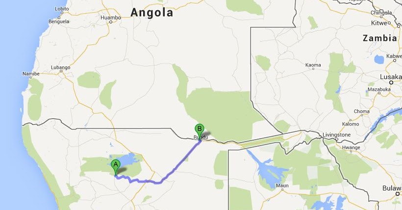 Travel with Kevin and Ruth: On the border of Angola!