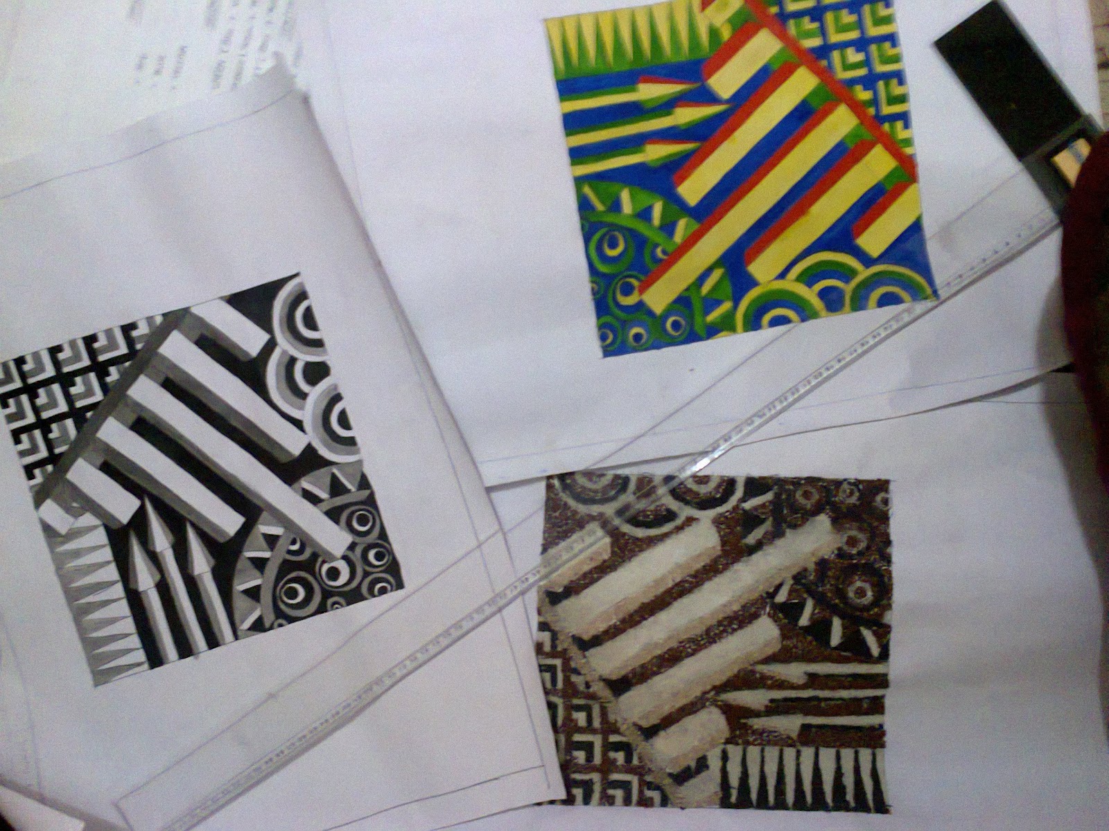 b.arch works dg: visual composition using texture, monochrome nd colour