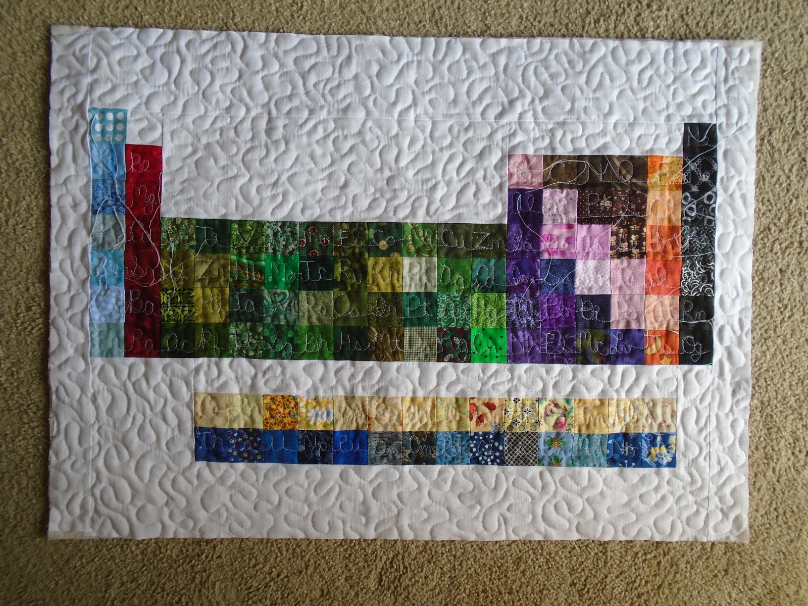 Little Bunny Quilts: Periodically {Two Periodic Table Quilts}