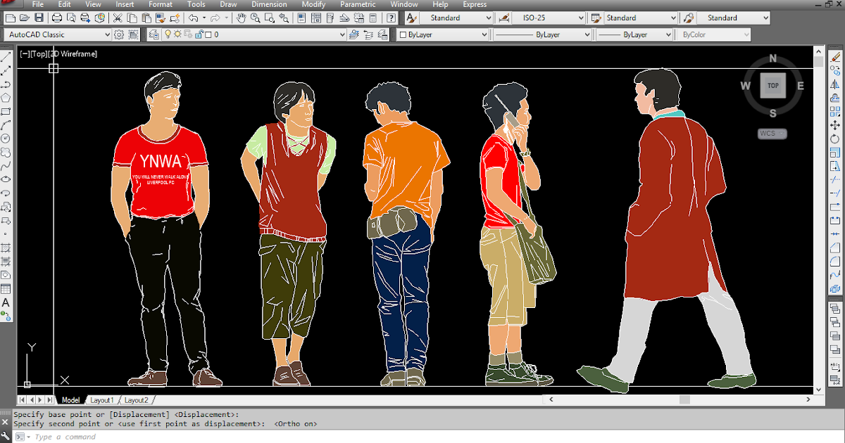 Autocad 2d "MAN" - Bijeh Team