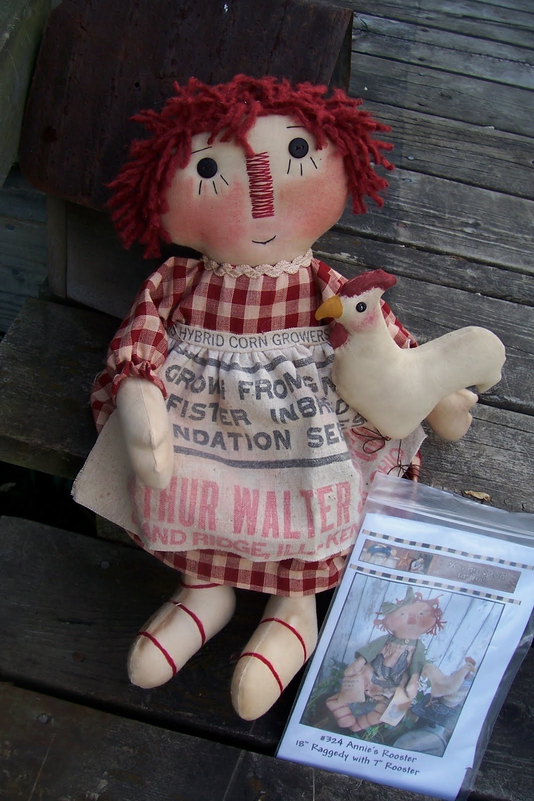 A Primitive Plot: Annie and her Rooster (and garden)