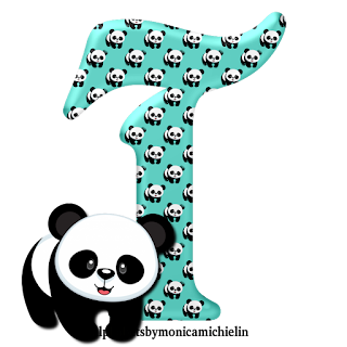 M. Michielin Alphabets: ALFABETO AZUL COM PANDA, BLUE ALPHABET AND ...