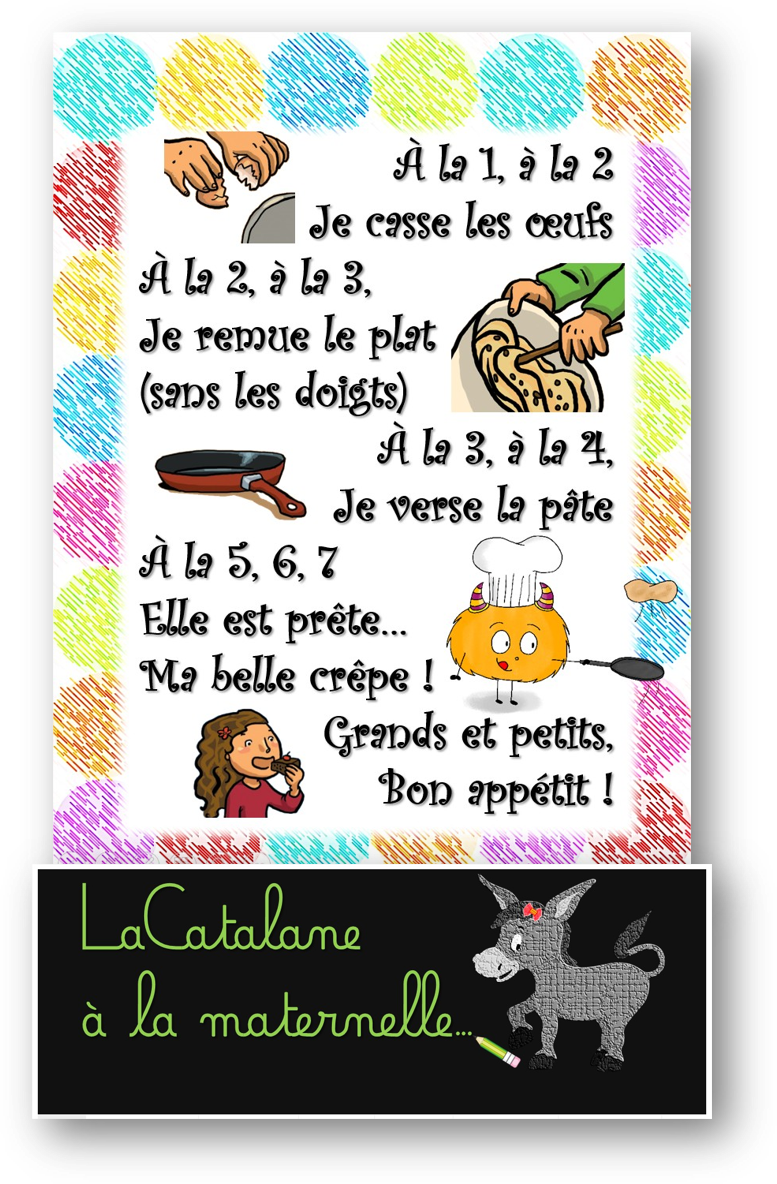 LaCatalane à la maternelle...: Comptines sur le thème des crêpes