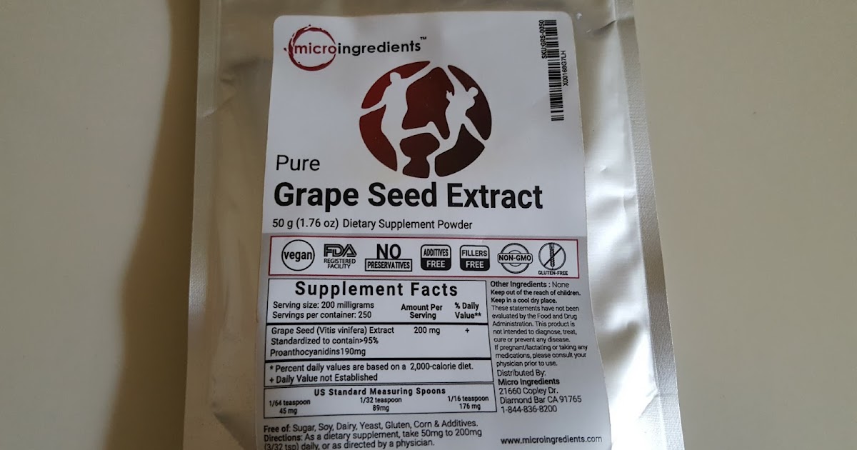 Consumer Reviews: Micro Ingredients Pure Grape Seed Extract Powder, 95% ...