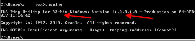 URULEANDO: COMO SABER LA VERSION DEL CLIENTE DE ORACLE