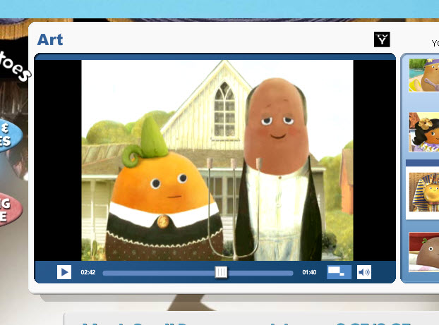 Art Room Videos: Small Potatoes at the Art Show