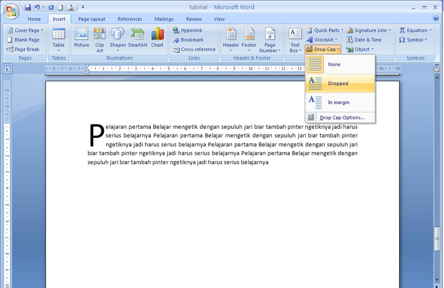 belajar ikhlas87: layout tulisan seperti majalah dengan word 2007