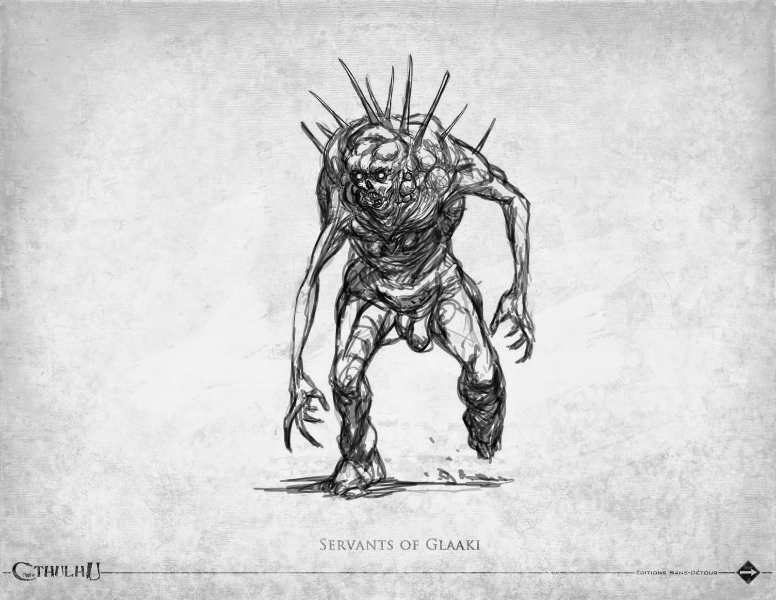 Loïc Muzy - artwork: bestiaire Call of Cthulhu 7th edition - Éditions ...