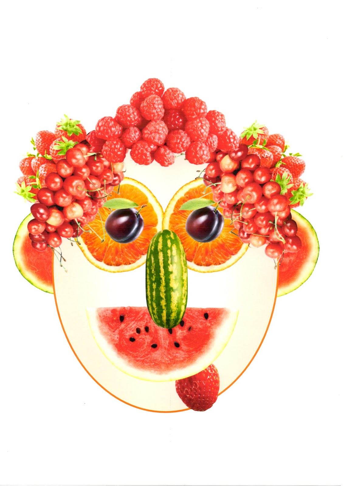 Amiscol: Les visages fruités à la manière d' Arcimboldo