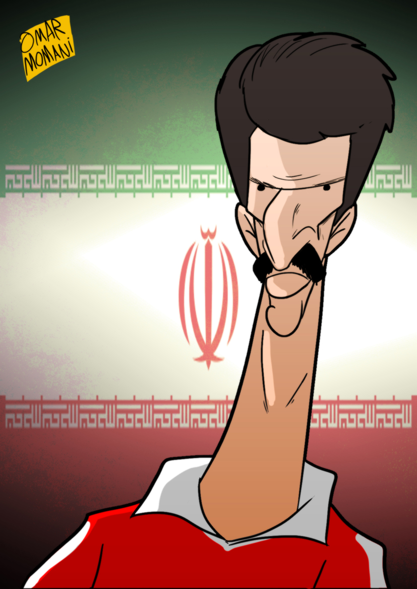 Omar Momani cartoons: Ali Daei
