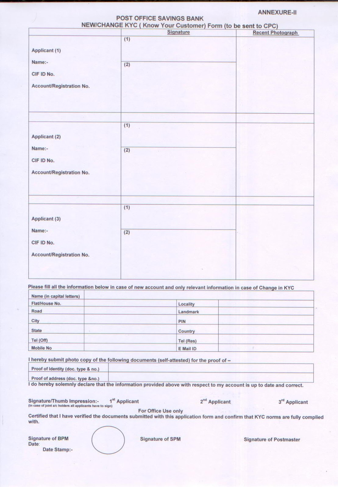 PEDDAPALLI POSTAL DIVISION : SAVINGS BANK