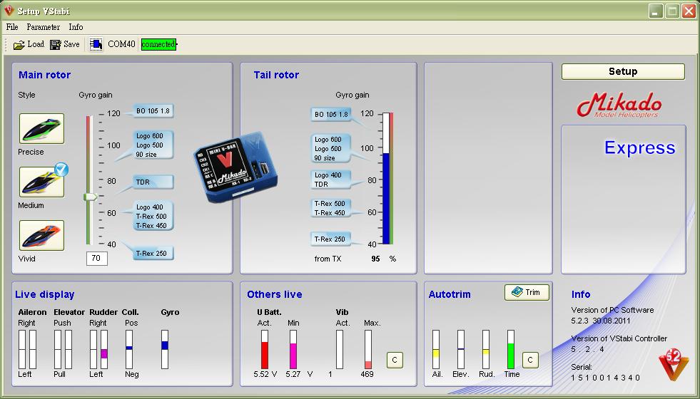 PC版 setup Vstabi 使用藍牙連線 ~ 無可救藥的heli人生
