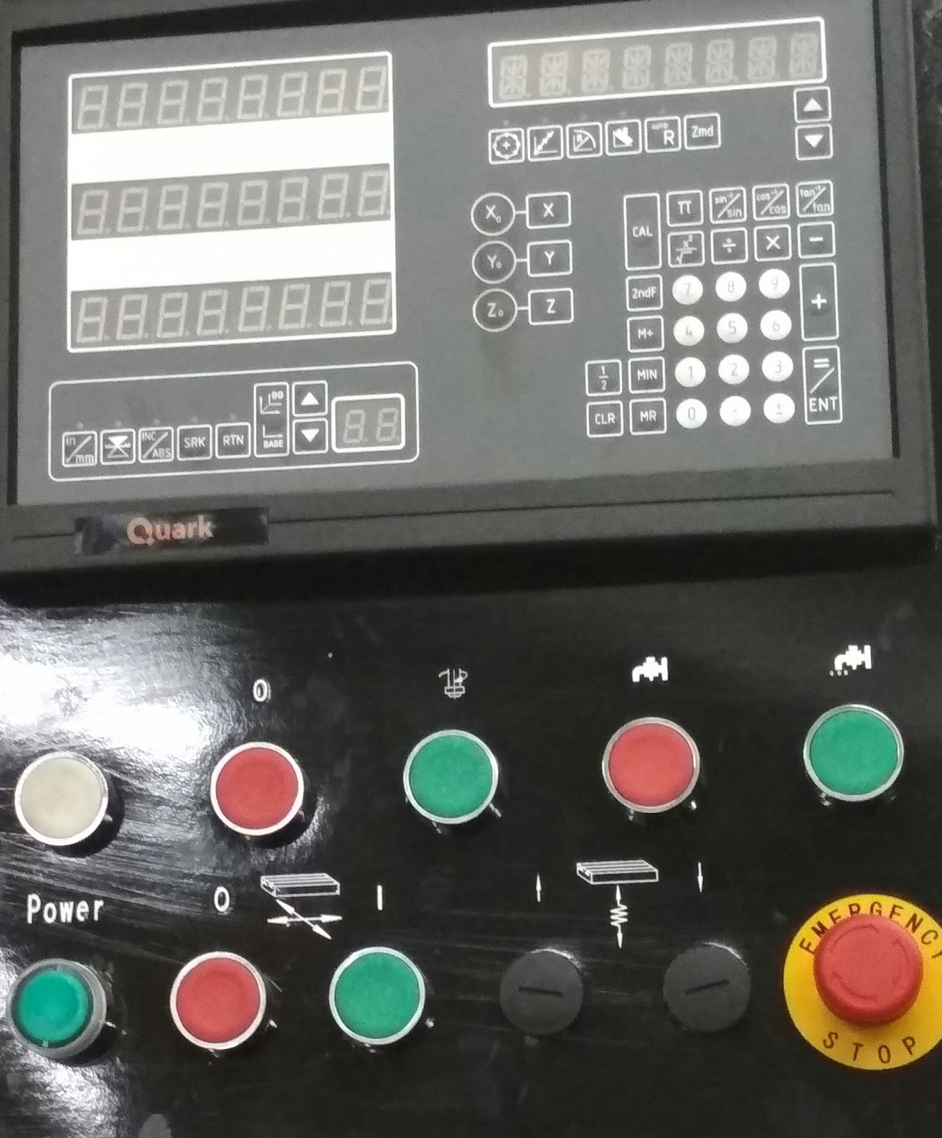 ILMU TEKNIK MESIN: Panel kontrol mesin NC Milling.