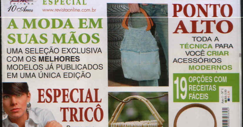 Bolsas em crochê - Ano 1/N° 1