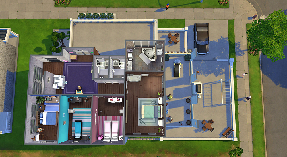 Factory Converted Home | Sims 4 Houses