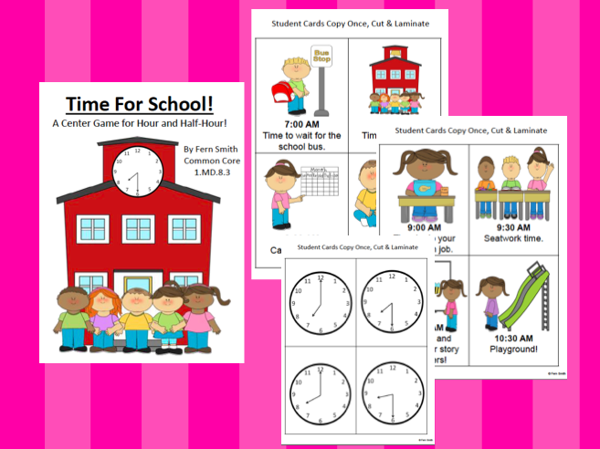 Tick Tock - time activities • Teach123