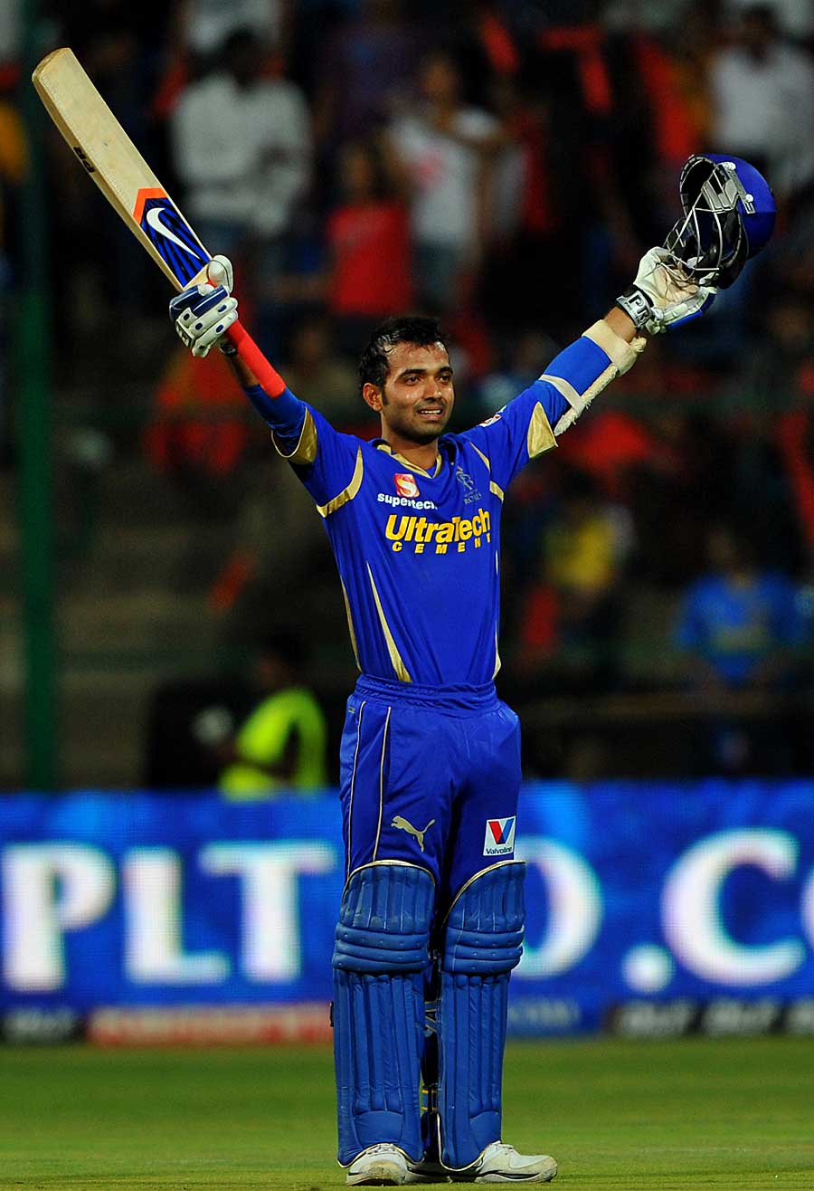 Centurion Ajinkya Rahane - IPL 2012 gets its first century