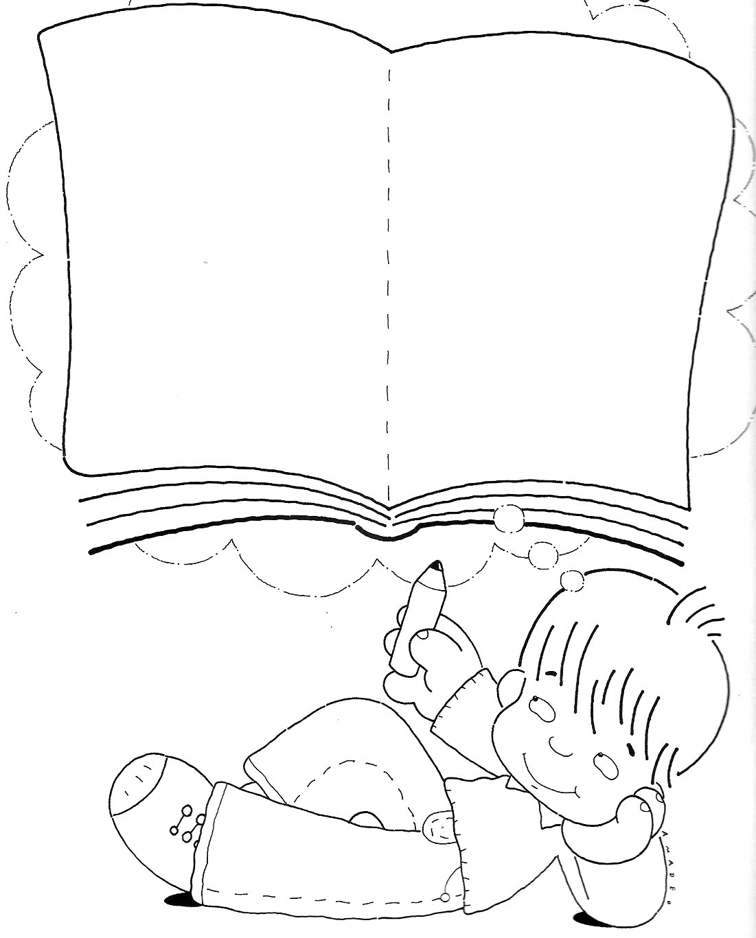 Dia do Livro Infantil para Colorir - Desenhos Para Colorir