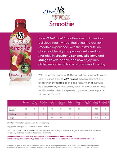 Under the Big Oak Tree: Giveaway***CLOSED***: V8 V-Fusion Smoothies ...