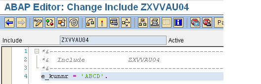 Sample Program On Implementing Customer Exit - Step-By-Step - SAP ABAP