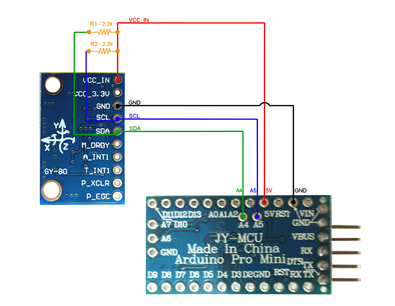 Construindo um quadricoptero: Testando Arduino e Sensores