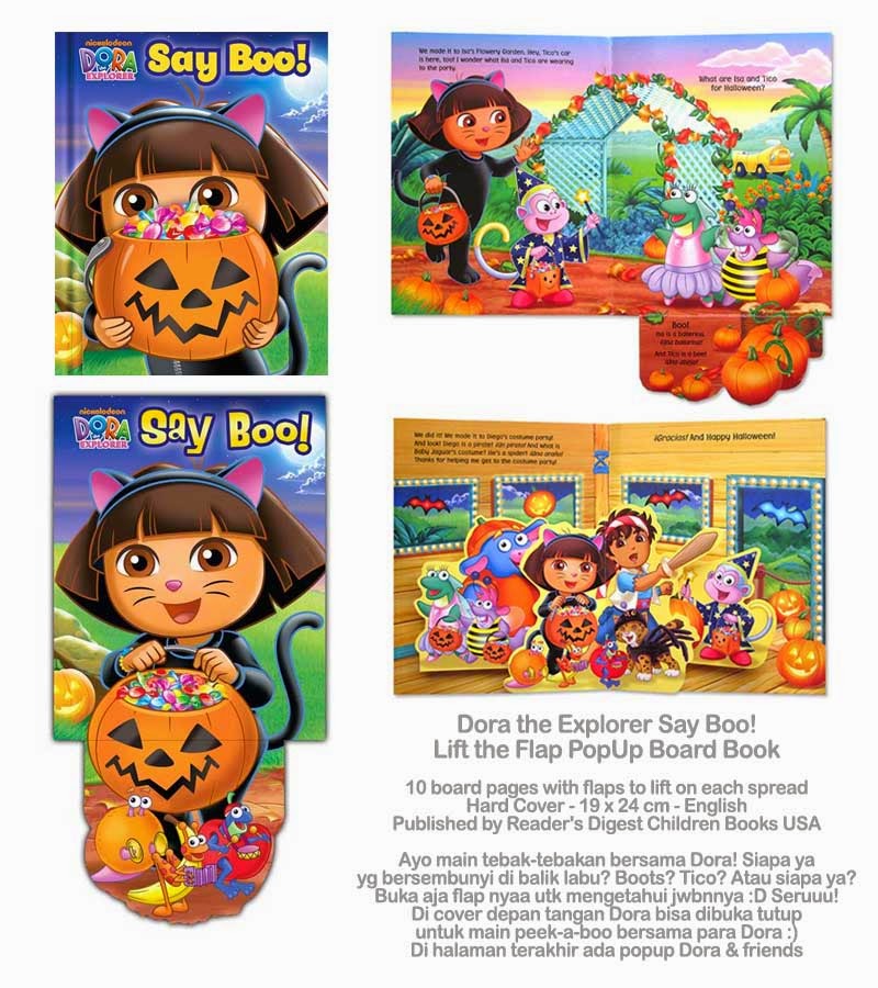 Planet Bayi: Dora the Explorer Say Boo! - Lift the Flap PopUp Board Book