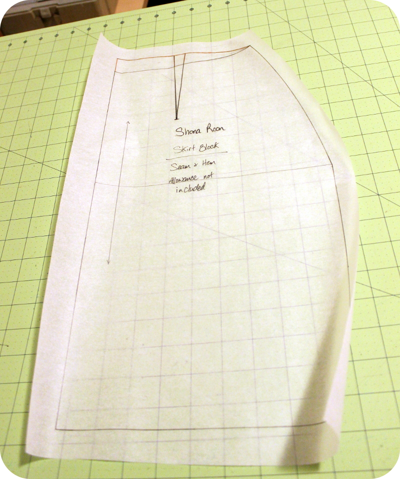 Shona Stitches: Drafting a skirt