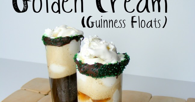 Golden Cream Shots (Mini Guinness Floats)