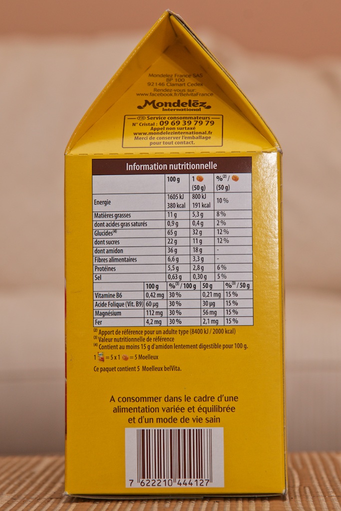 BelVita Le Moelleux Fruits Rouges aux 5 Céréales Complètes (250g) par LU